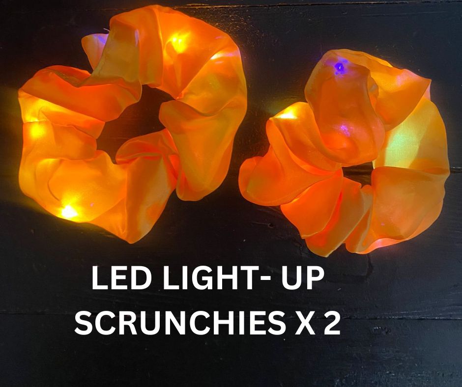 LED Light Up Schrunchies x 2 - Bee-Bee Die By
